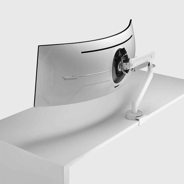 Flo X Adjustable Monitor Arm – Heavy Duty Desk Mount for Large Screens ...