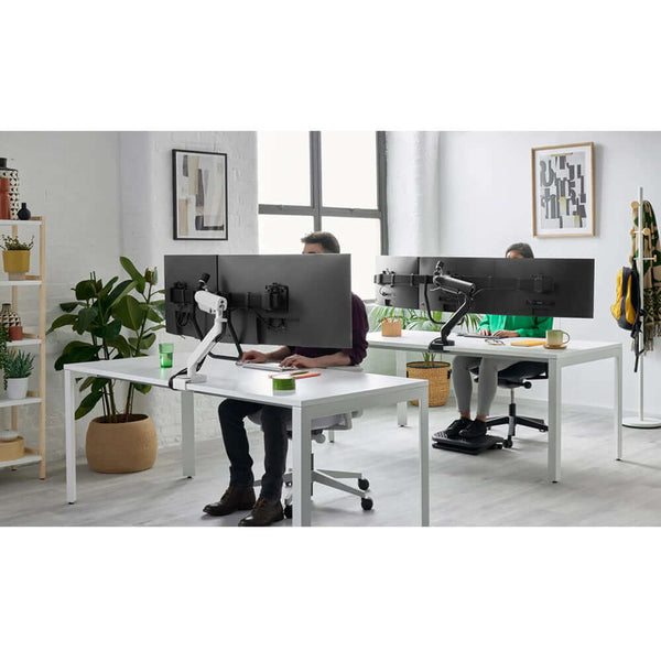 Flo X Dual Monitor Arm – Adjustable Mount for Heavy Screens up to 16kg ...